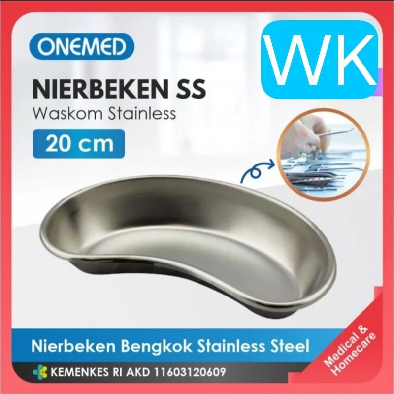 Jual Nierbeken bengkok stainless SS antikarat 20 cm | Shopee Indonesia