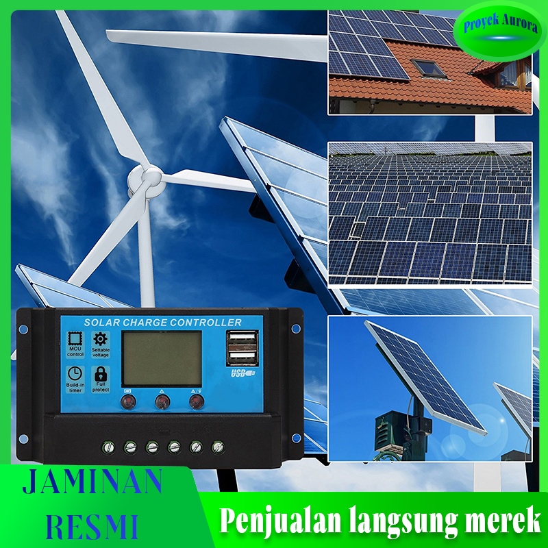 Jual 【Flash Sale!!!】Solar Charge Controller LCD LED Display Solar Cell ...