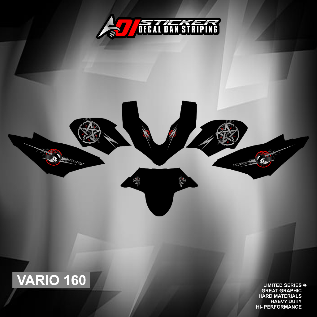 Jual Sticker Striping Vario 160 Sticker Transparan Vario Sticker vario ...
