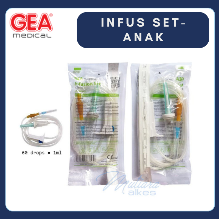 Jual Selang Infus Anak GEA Infusion Set Child Perdus isi 50pcs | Shopee ...