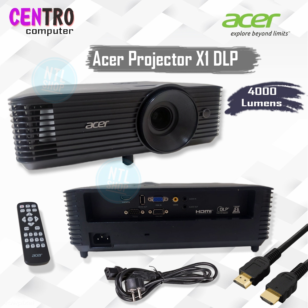 Jual Acer projector x1 DLP XGA 4000 lumens - Proyektor Acer X1 TKDN ...