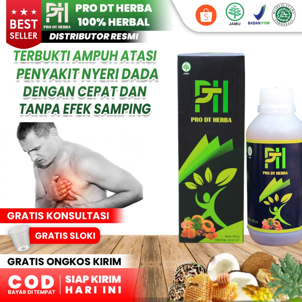 Jual Obat Nyeri Dada Dan Sesak Sebalah Kiri Kanan Ampuh Pro Dt Herba ...