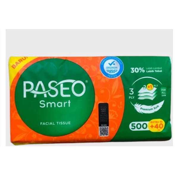 Jual Paseo Smart Softpack Facial Tissue - Tisu Wajah 540S 3 Ply ...