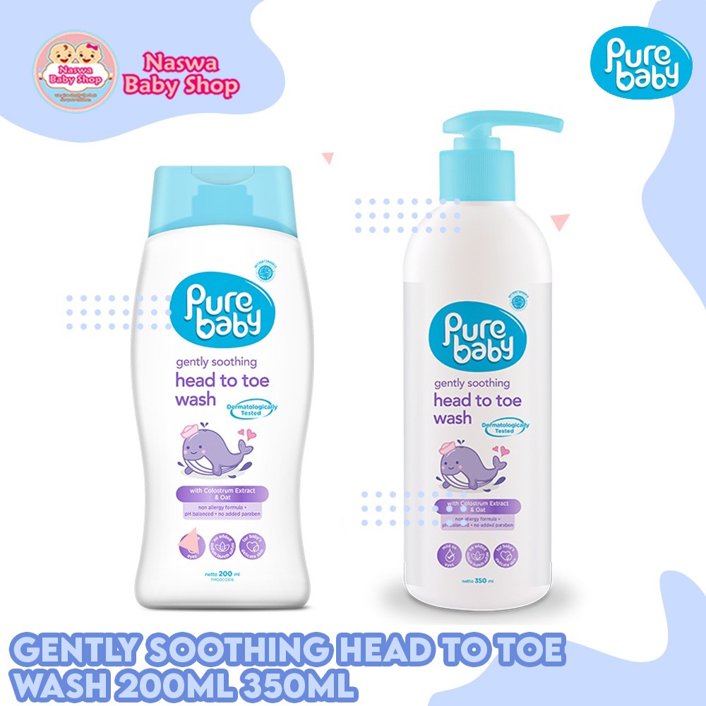 Jual Pure Baby Gently Soothing Head To Toe Wash 200ml 350ml | Shopee ...