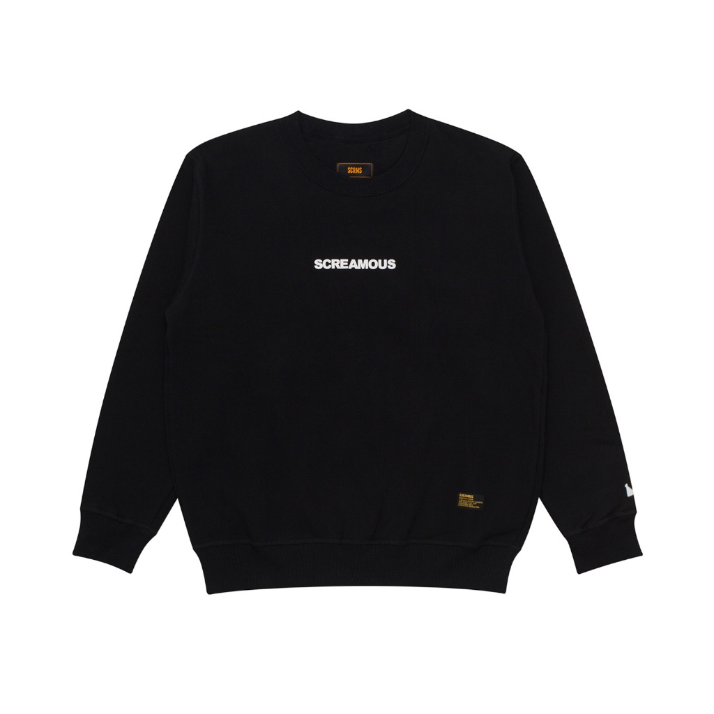 Jual Screamous Sweater Pria Crewneck LEGEND TINY WHITE BLACK | Shopee ...