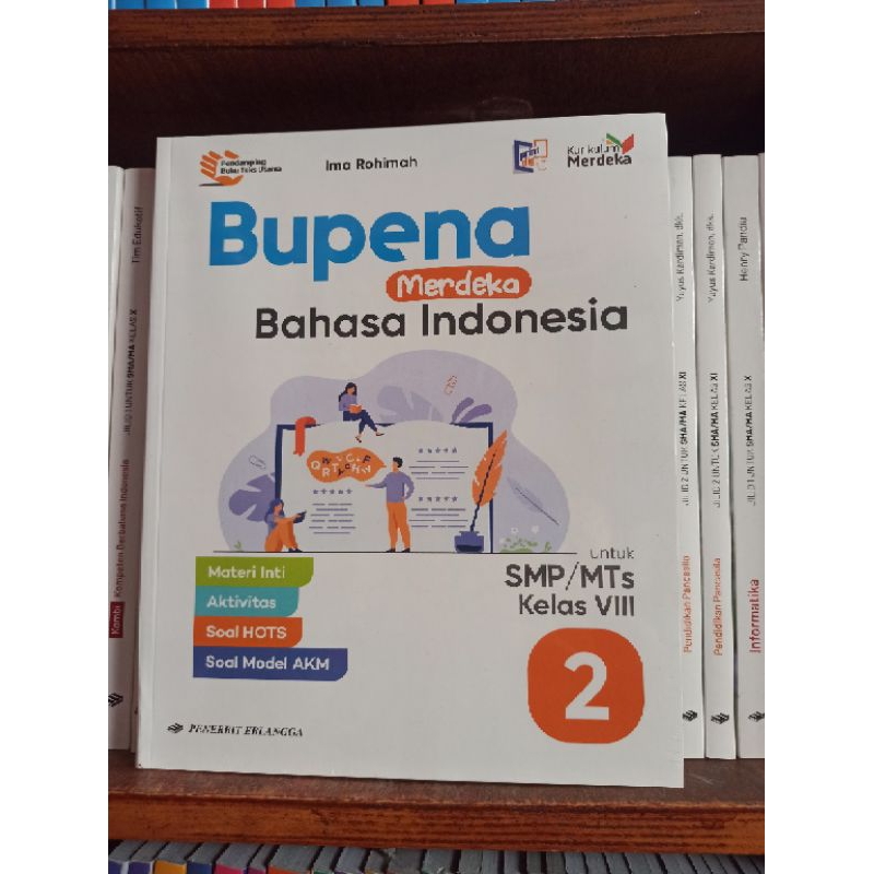 Jual BUKU BUPENA MERDEKA BAHASA INDONESIA KELAS 2 8 VIII SMP ERLANGGA KURIKULUM MERDEKA | Shopee ...