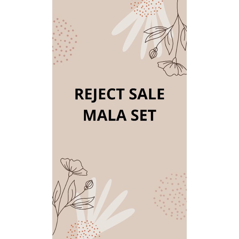 Jual reject sale Mala set | Shopee Indonesia