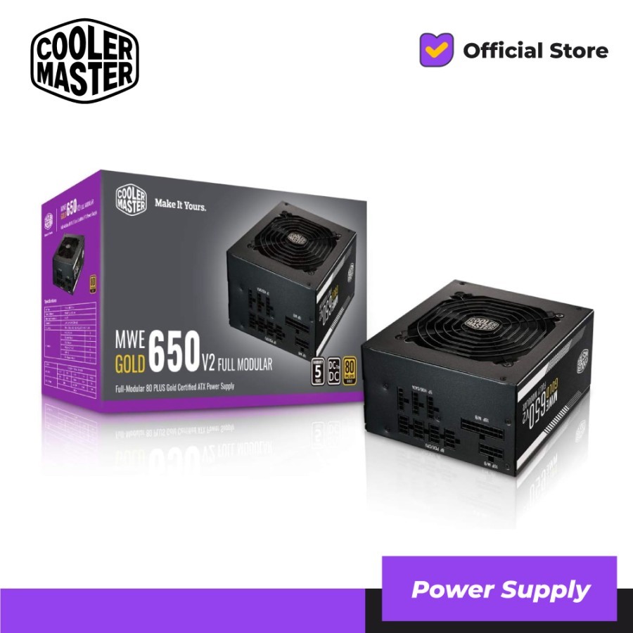 Jual COOLER MASTER MWE GOLD 650 V2 FULL MODULAR | Shopee Indonesia