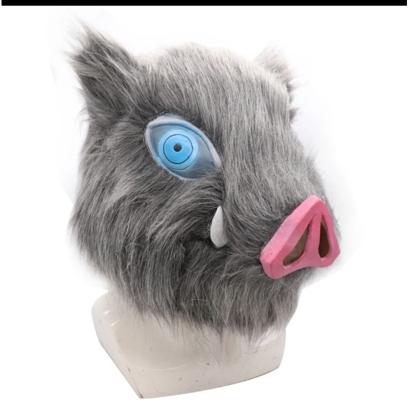 Jual Topeng Inosuke Demon Slayer Pig Head Cosplay Mask | Shopee Indonesia