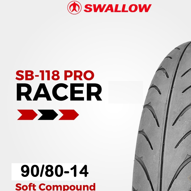 Jual SWALLOW PRO SERIES 90/80-14 PRO RACER BAN SOFT COMPOUND BAN RACING ...