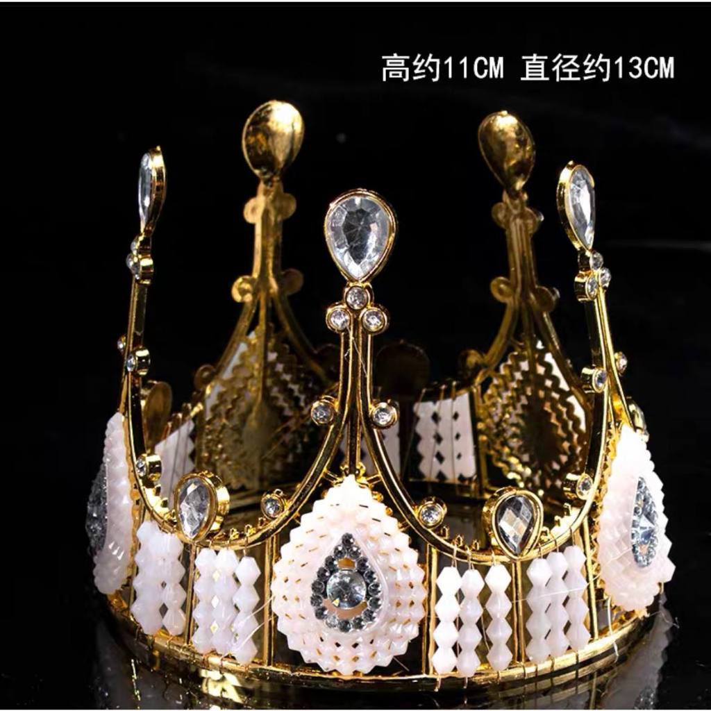 Jual Topper Bentuk Mahkota Gold Emas Mutiara Crown Hiasan Dekorasi Kue ...