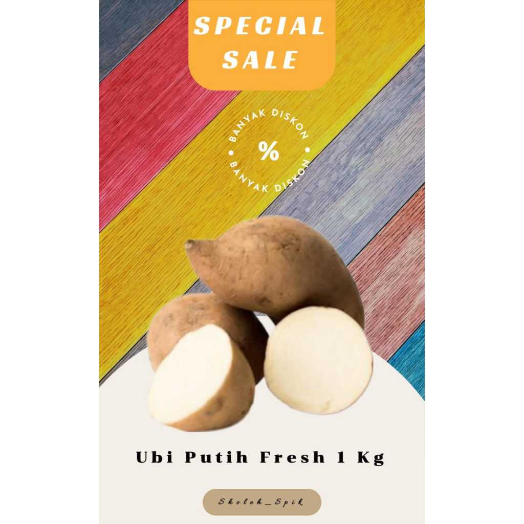 Jual Ubi putih fresh 1kg | Shopee Indonesia