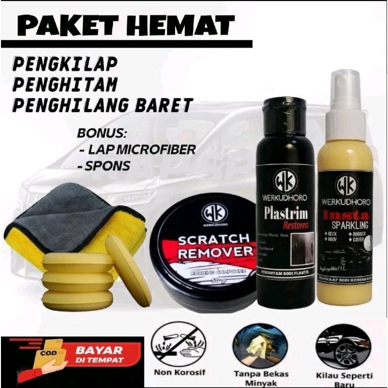 Jual Paket Hemat Perawatan Eksterior Kendaraan / Pengkilap / Penghitam ...
