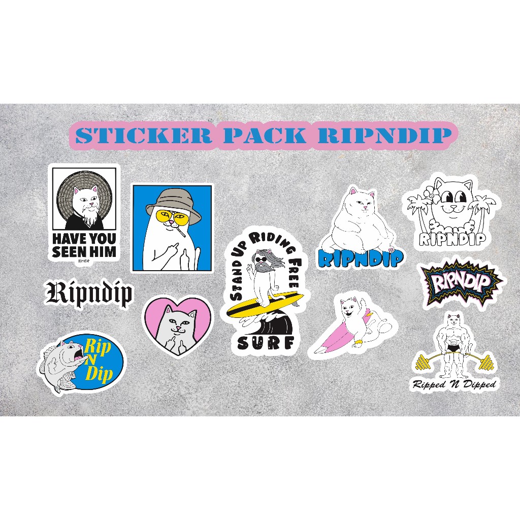 Jual STICKER PACK RIPNDIP | STICKER AESTHETIC STICKER MOTOR HELM ...