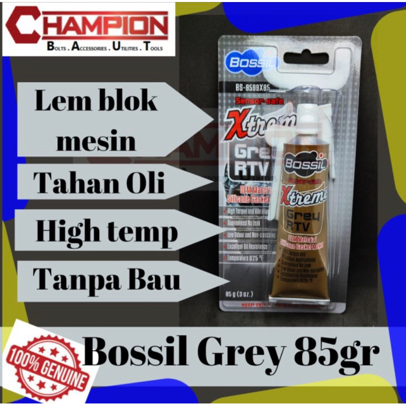 Jual Lem paking bossil 85g paking mesin tahan panas bosil xtreme ...