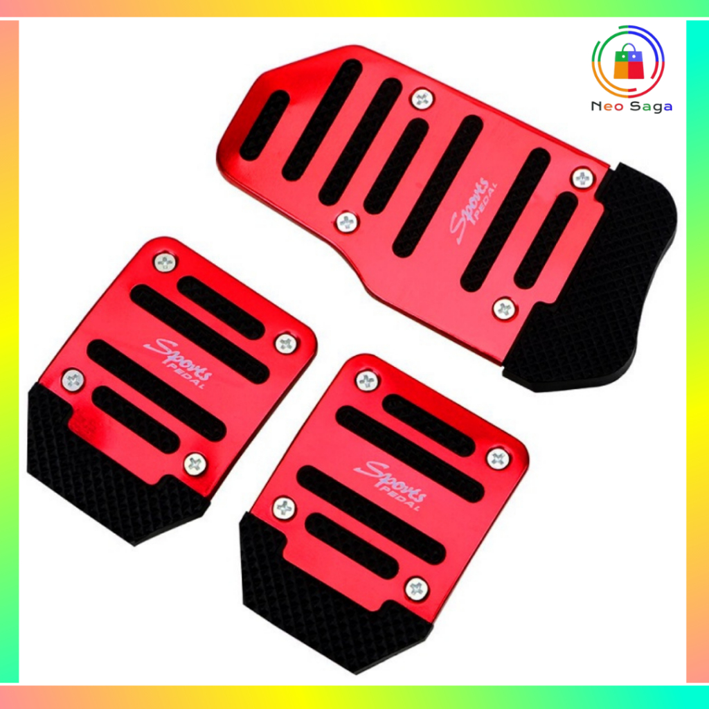 Jual Cover Aluminum Pedal Gas Rem universal Mobil matic | Shopee Indonesia