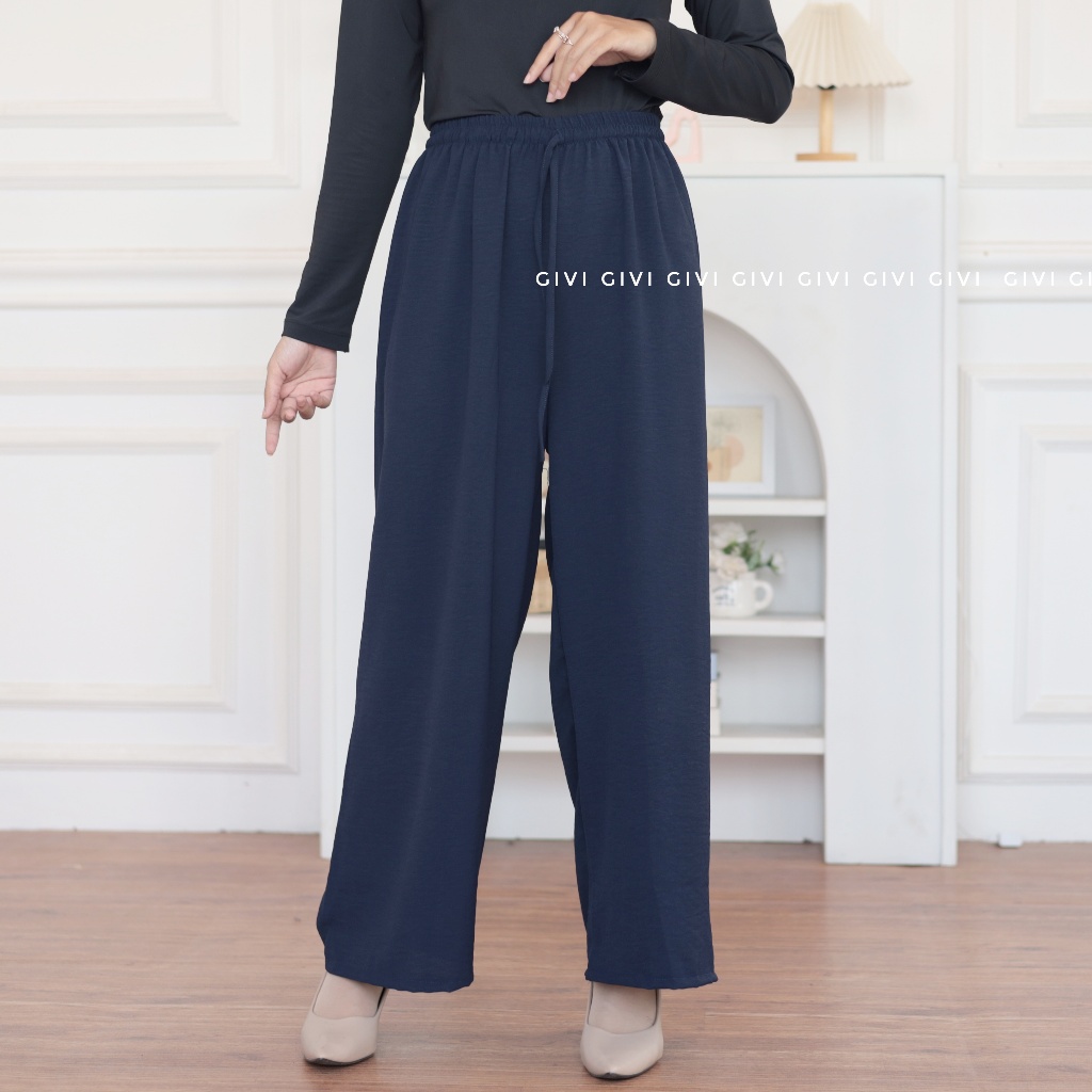 Jual Daily kulot Highwaish crinkle | kulot tali serut crinkle airflow ...