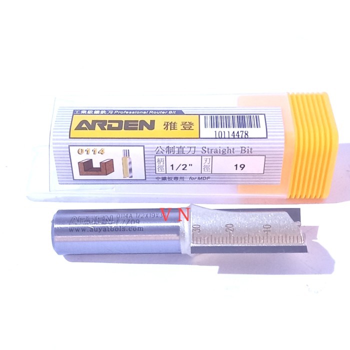 Jual Mata Router/Profil Lurus 19mm x 30mm As 1/2 Straight Bits Merk ...