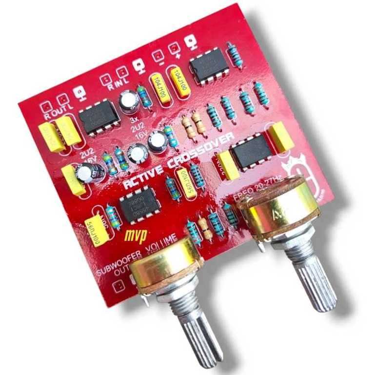 Jual tone control active crossover 4 ic jrc 4558 2 potensio | Shopee ...