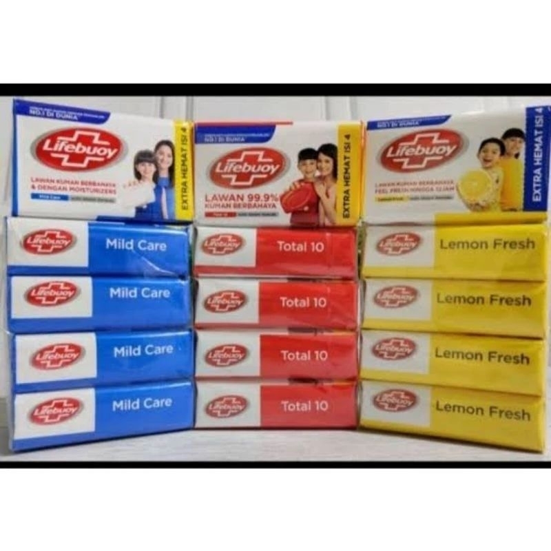Jual SABUN LIFE BOY BATANG 60g ISI 4 PSC | Shopee Indonesia