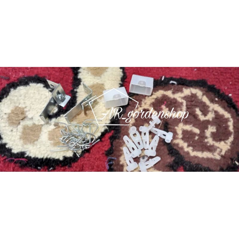 Jual besi balok pengait gorden minimalis BESI GORDEN KOTAK FULLSET/BESI ...