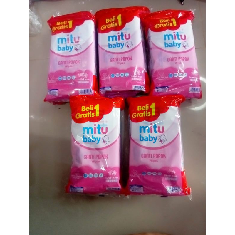 Jual Tissue basah Mitu 10 pack 50 sheet (5 budle) | Shopee Indonesia