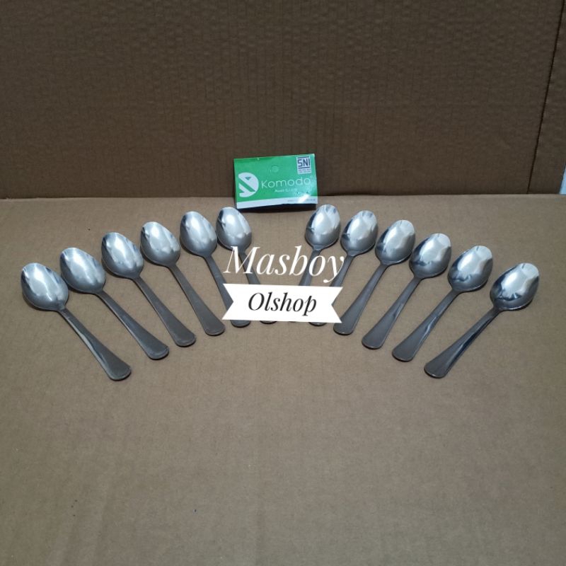 Jual 12 Pcs Sendok Teh Stainless Steel / Sendok Kopi Kecil / Panjang 14 ...