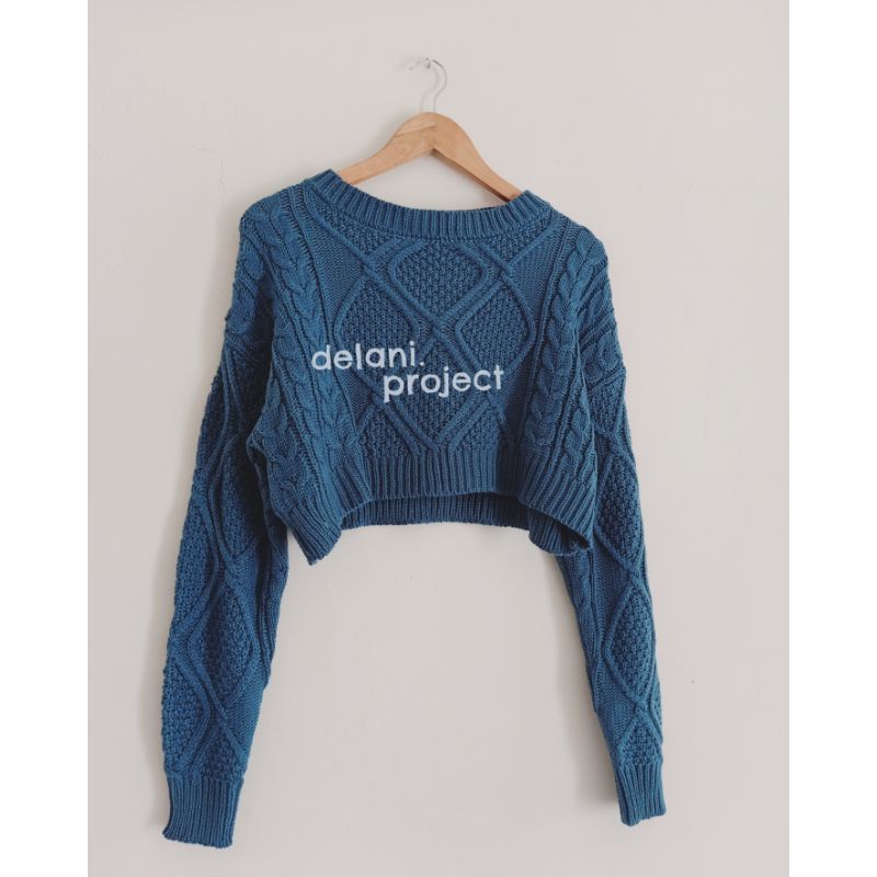 Jual Sandiego Crop Sweater Delani.Project | Shopee Indonesia