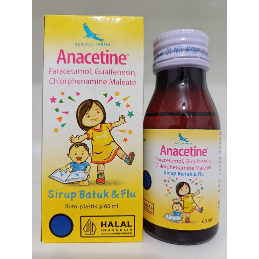 Jual Anacetine sirup deman batuk &flu (60ml) | Shopee Indonesia