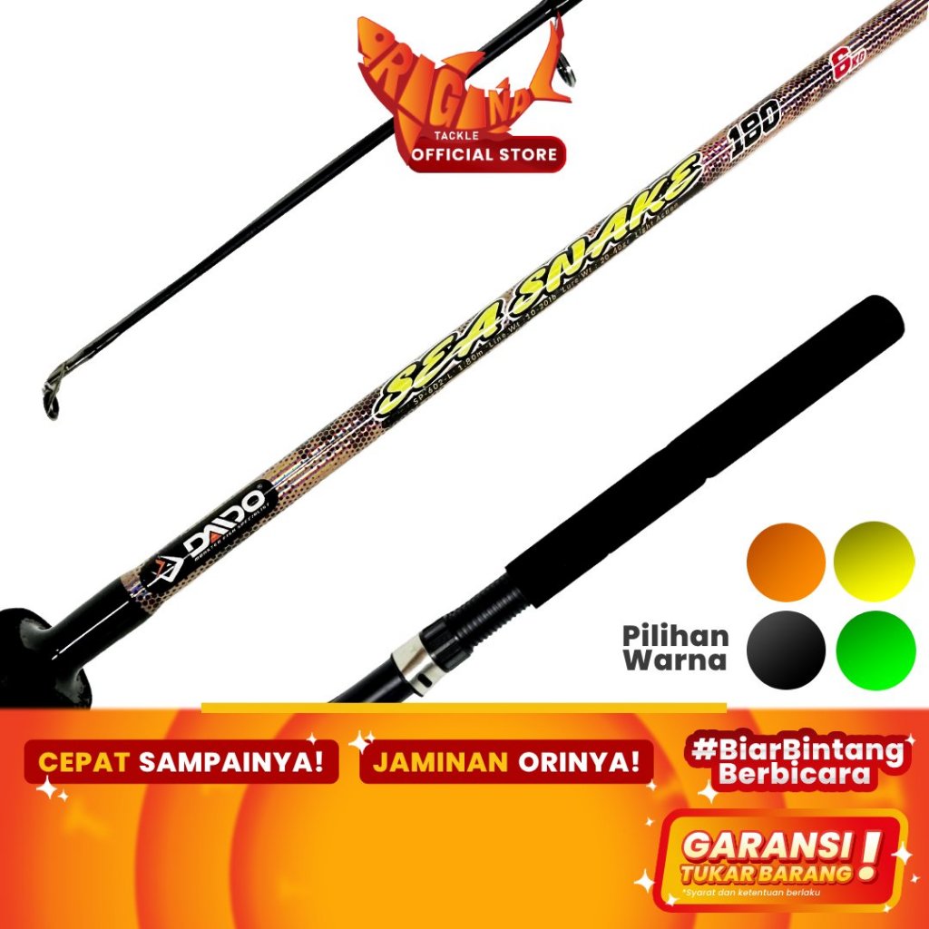 Jual Joran Spinning Daido Sea Snake Fiber Solid 120cm 135cm 150cm 165cm ...