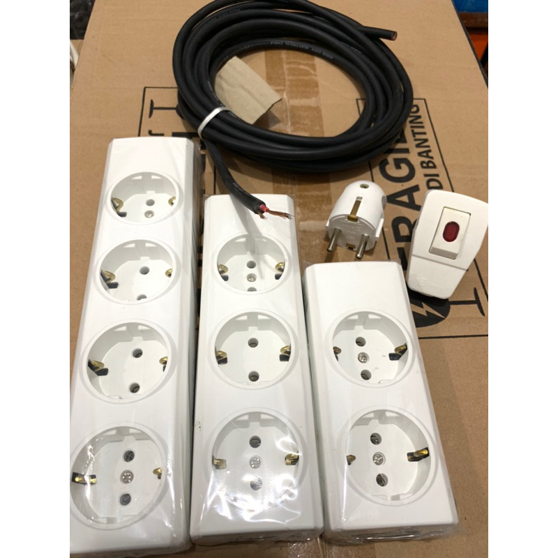 Jual COLOKAN KABEL RAKIT 2/3/4 LUBANG BROCO SERABUT TEMBAGA TERMINAL ...