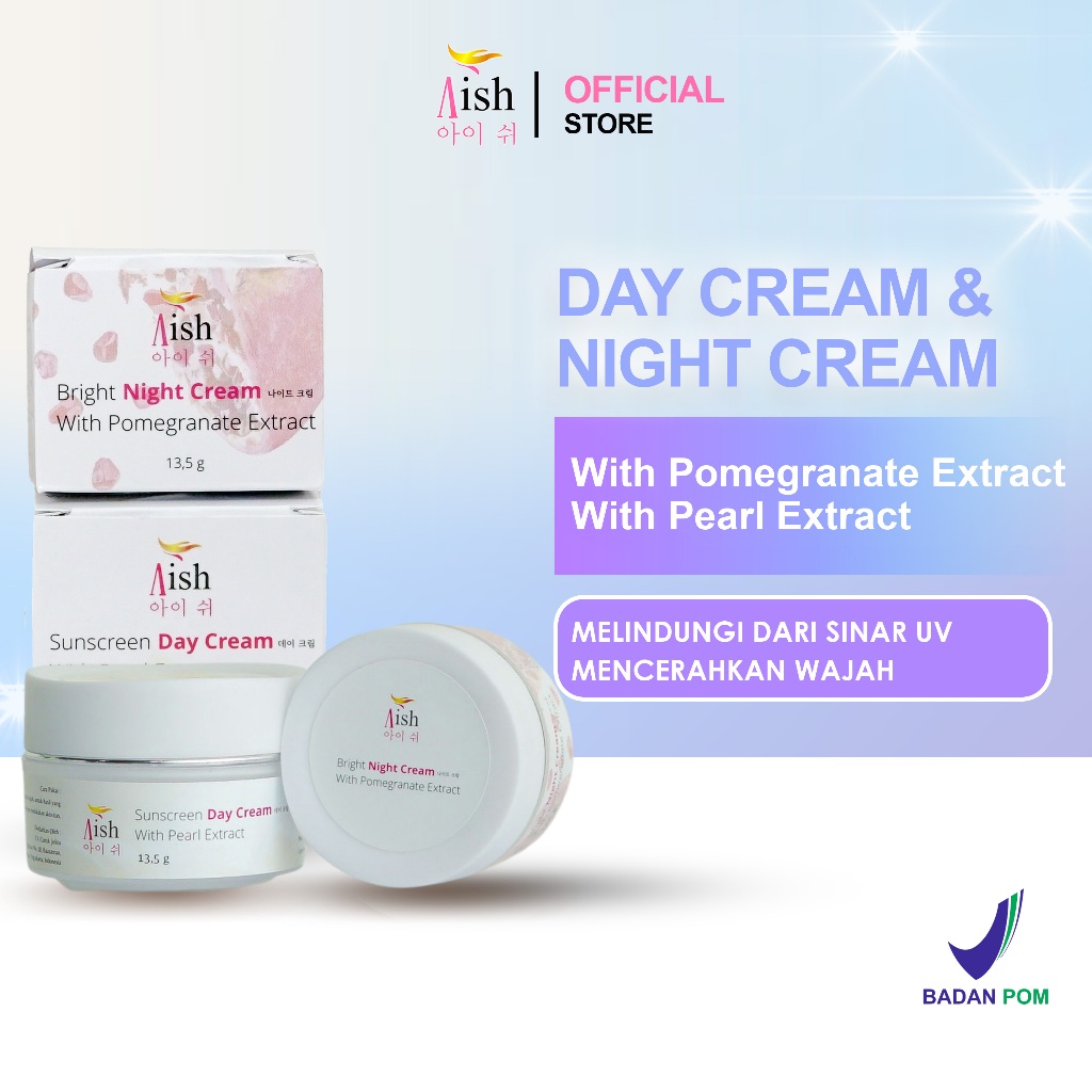 Jual Aish Sunscreen Day Cream Dan Night Cream - Formulasi Melindungi ...