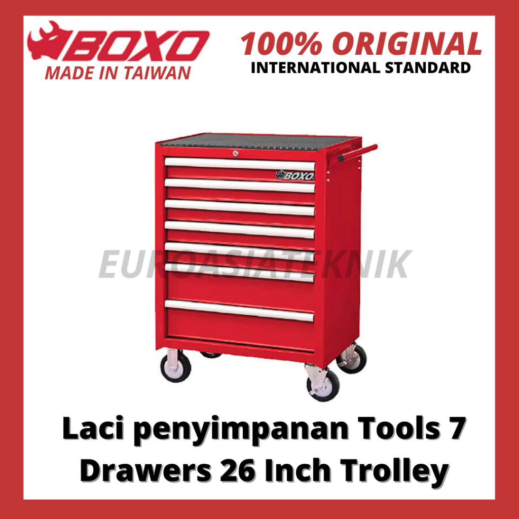 Jual BOXO TOOLS | Laci penyimpanan Tools 7 Drawers 26Inch Trolley ...