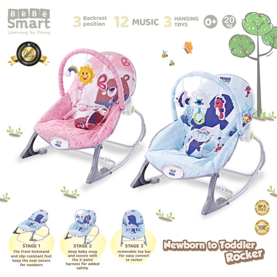 Jual BEBE SMART Newborn to Toddler Rocker Mainan Bayi | Shopee Indonesia