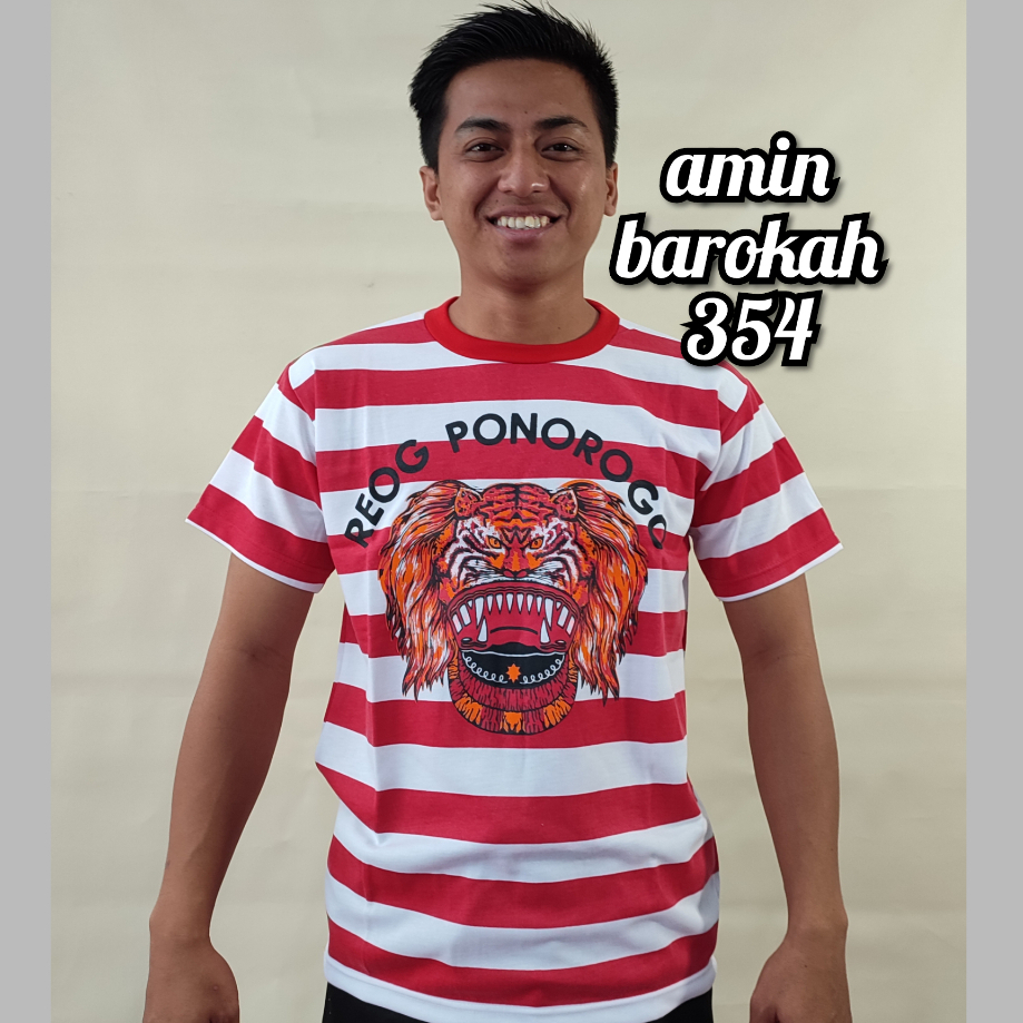 Jual COD...!!! Kaos Reog Ponorogo - Kaos Motif Salur Merah Putih Gambar ...