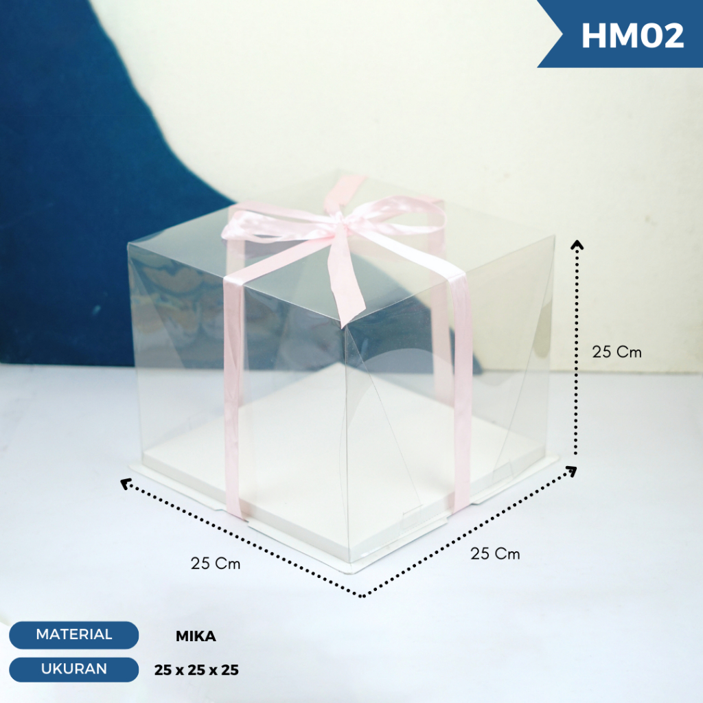 Jual Box Mika/ Box Kue/ Box Mika Transparant/ Box Bening Tart/ Box Cake Transparant/ HM02-HM03 ...