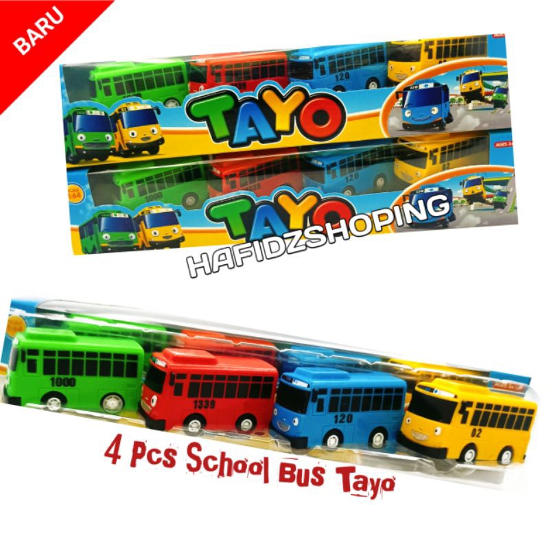 Jual Mainan Tayo Little Bus 4 Pcs 1 Box Hadiah Anak | Shopee Indonesia