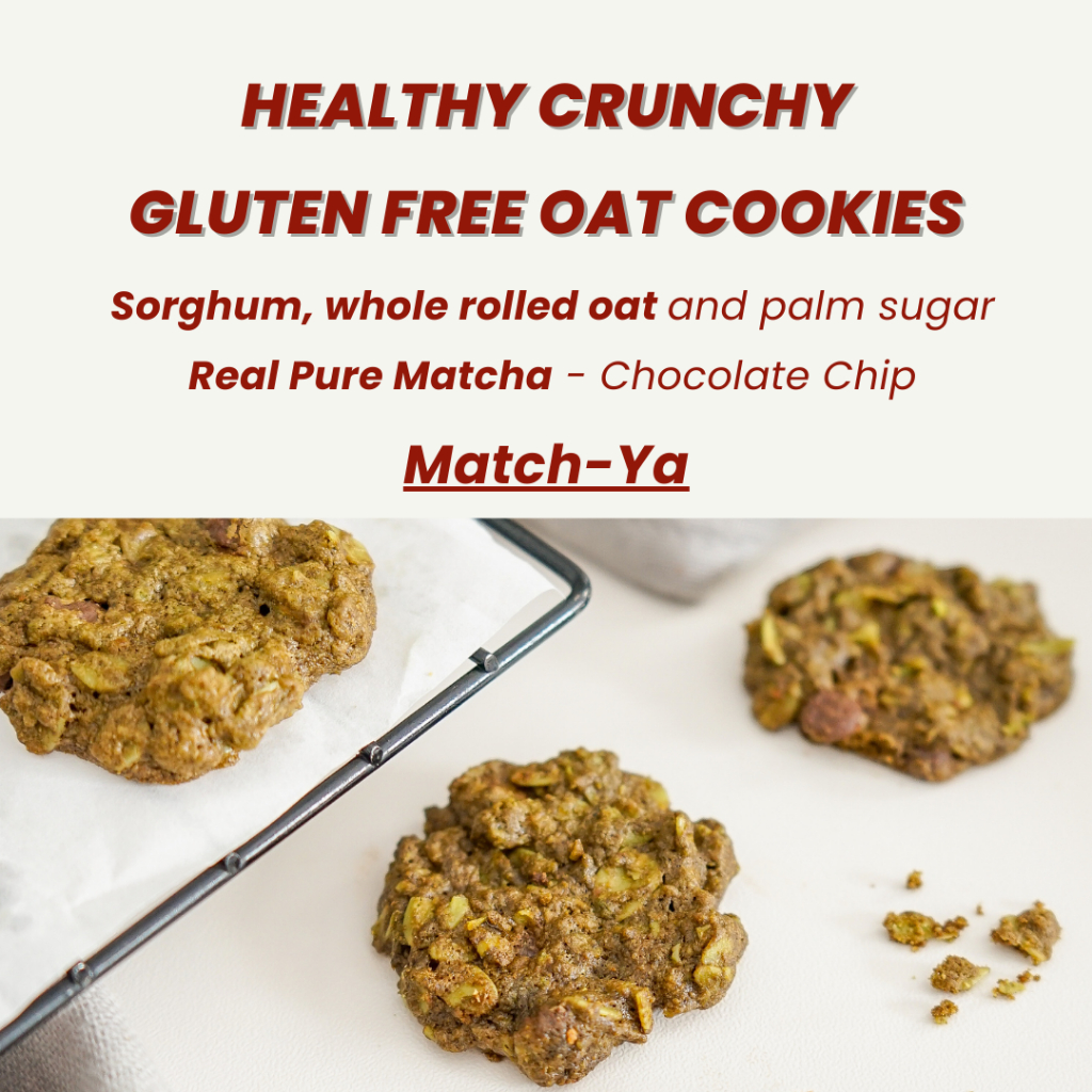 Jual Healthy Gluten Free Matcha Oat Cookie with Sorghum & Pure Matcha ...