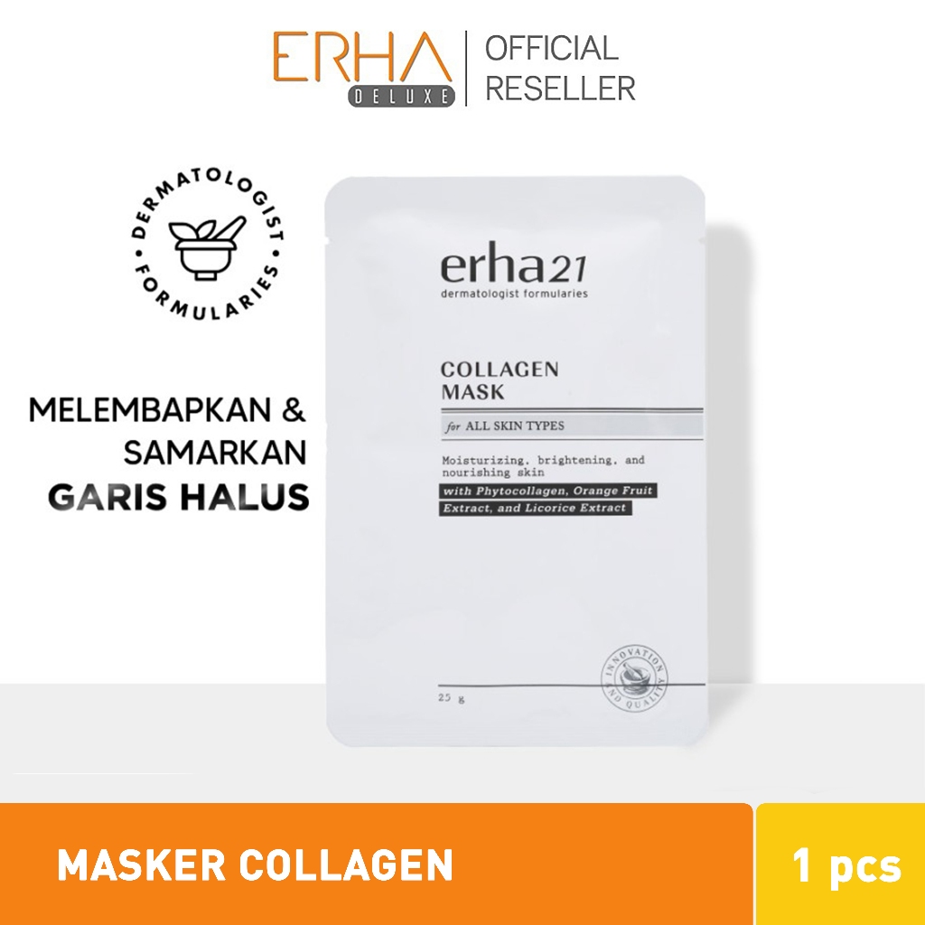 Jual ERHA Masker Wajah Kolagen Collagen Mask - Anti Aging Phytocollagen ...