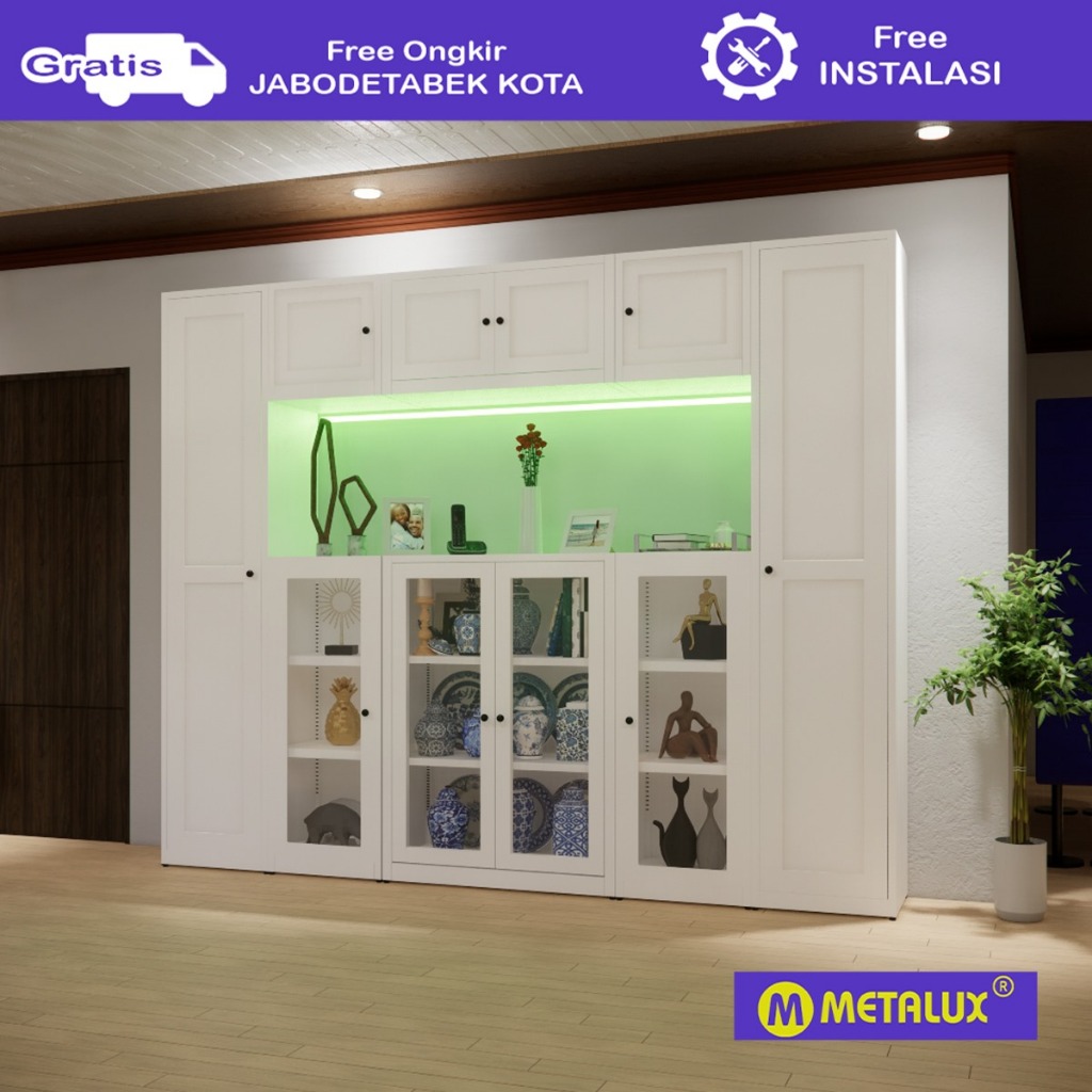 Jual METALUX TORIDE - Lemari Pajangan Besi Set | Steel Rack Display Set ...