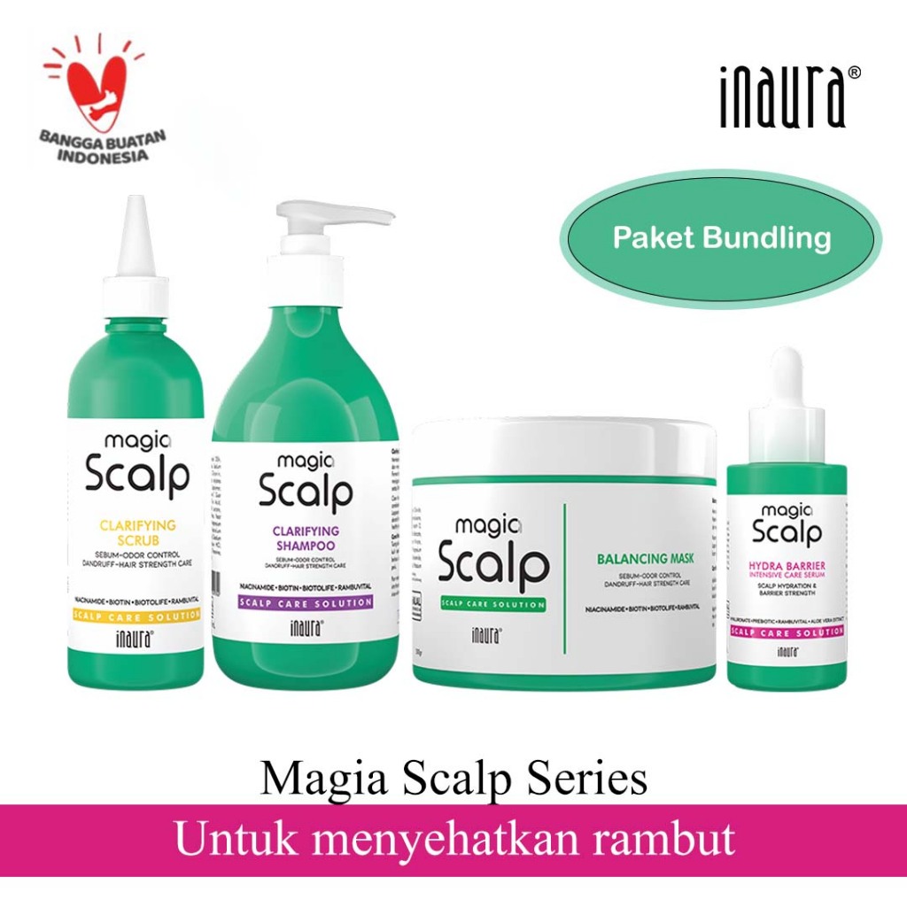 Jual Paket bundling magia scalp series untuk menyehatkan rambut (Scrub ...