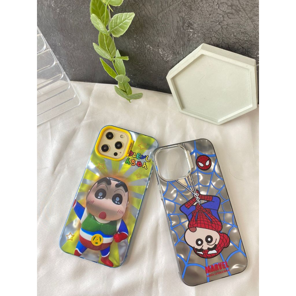Jual NEW CARTOON Case !! SINCHAN 3D PAHLAWAN BERTOPENG SUPERHERO SILVER ...