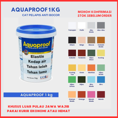 Jual Aquaproof 1 Kg, Cat Pelapis Anti Bocor, Aquaproof 1 Kg | Shopee ...