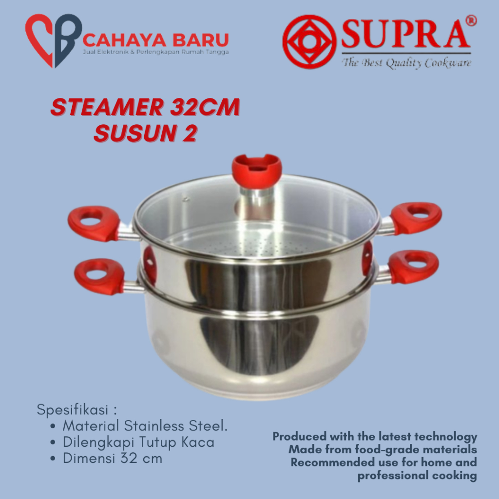 Jual SUPRA STEAMER 32CM SS2 (GO-SEND) | Shopee Indonesia