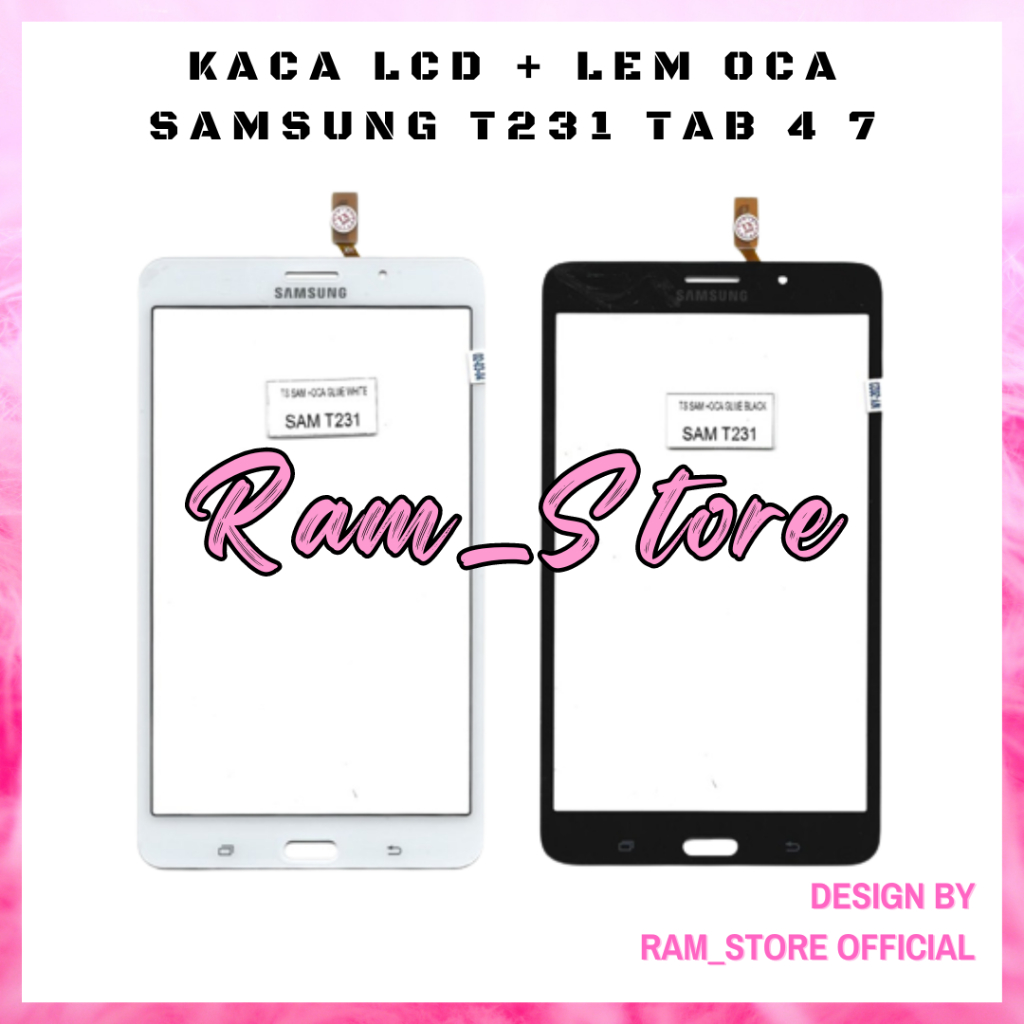 Jual Touchscreen SAMSUNG T231 TAB 4 7 3G T230 T235 Glass Kaca Lcd Depan Plus Lem Oca Kering ...