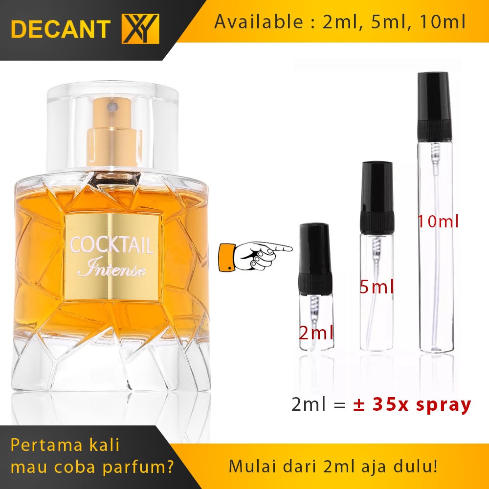 Jual Decant Parfum Fragrance World Cocktail Intense EDP 2ml 5ml 10ml ...