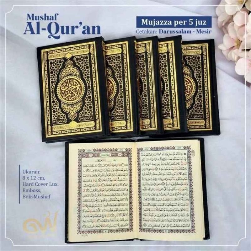 Jual ALQURAN MUSHAF UTSMANI 5 JUZ SAKU BOX HAFALAN/ALQURAN MUJAZA PER 5 ...