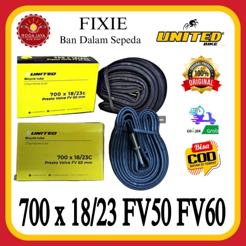 Jual Ban Dalam Sepeda United 700 x 18/23 FV50mm | Shopee Indonesia