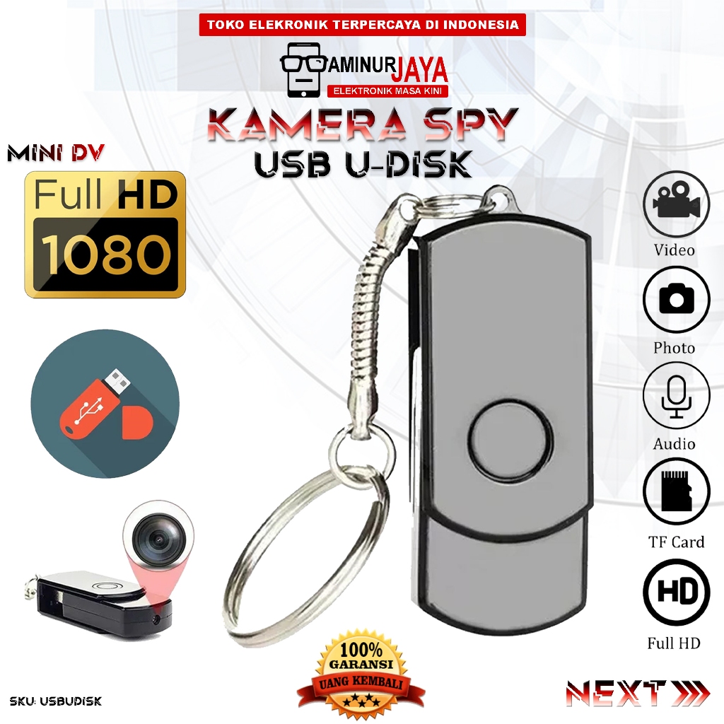 Jual Hidden Kamera USB U-DISK Card Reader Flashdisk Flash Drive IP ...