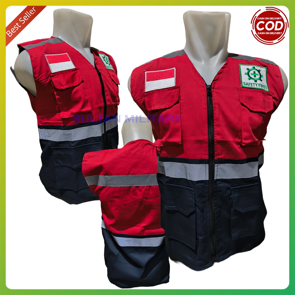 Jual Rompi Safety/Proyek Bahan American Drill Terbaru High Quality ...